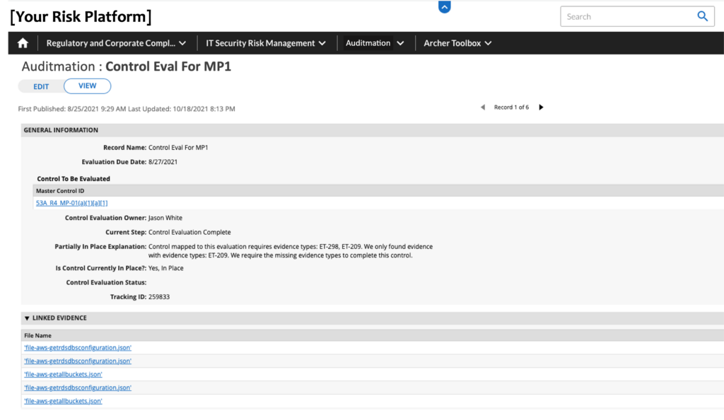 Auditmation - Risk Analytics